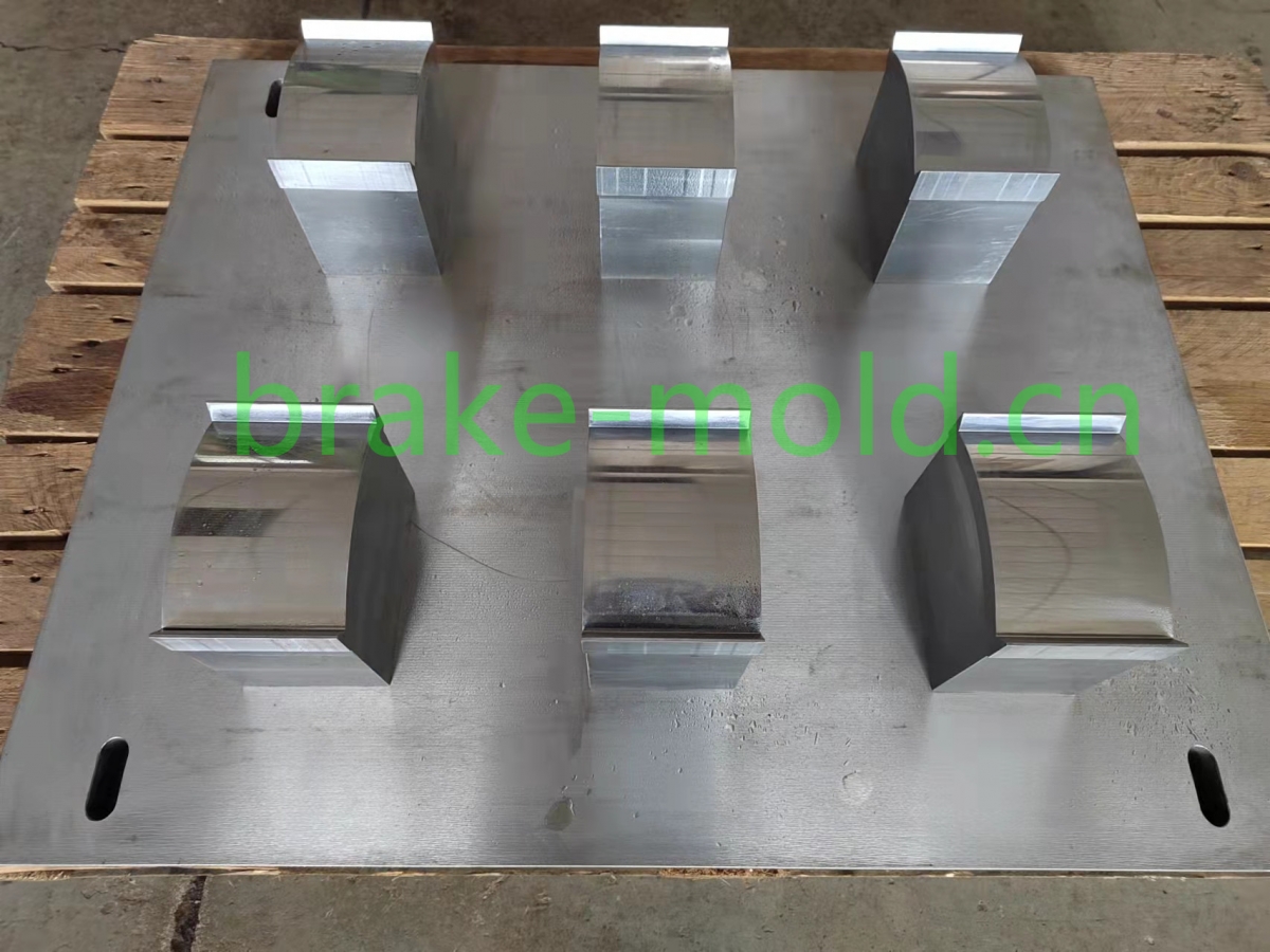 500T six-cavity drum pad mold, brake pad hot stamping die, brake pad ...
