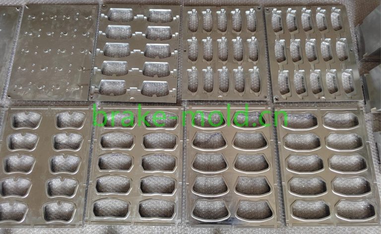 A double-formed brake pad cold pressing die and hot pressing die are ...